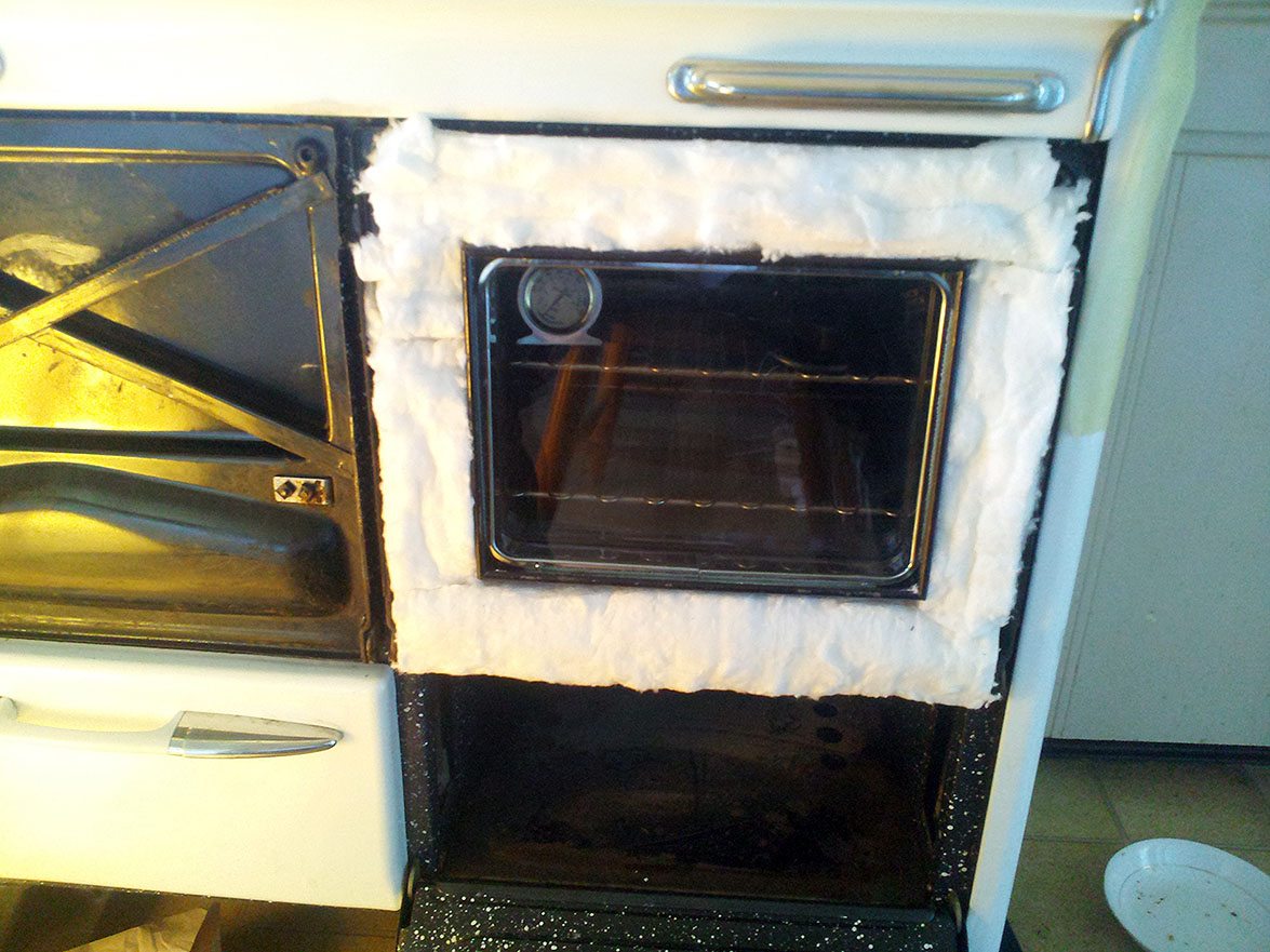 Stove Insulation | Desiree's O'Keefe & Merritt Stove